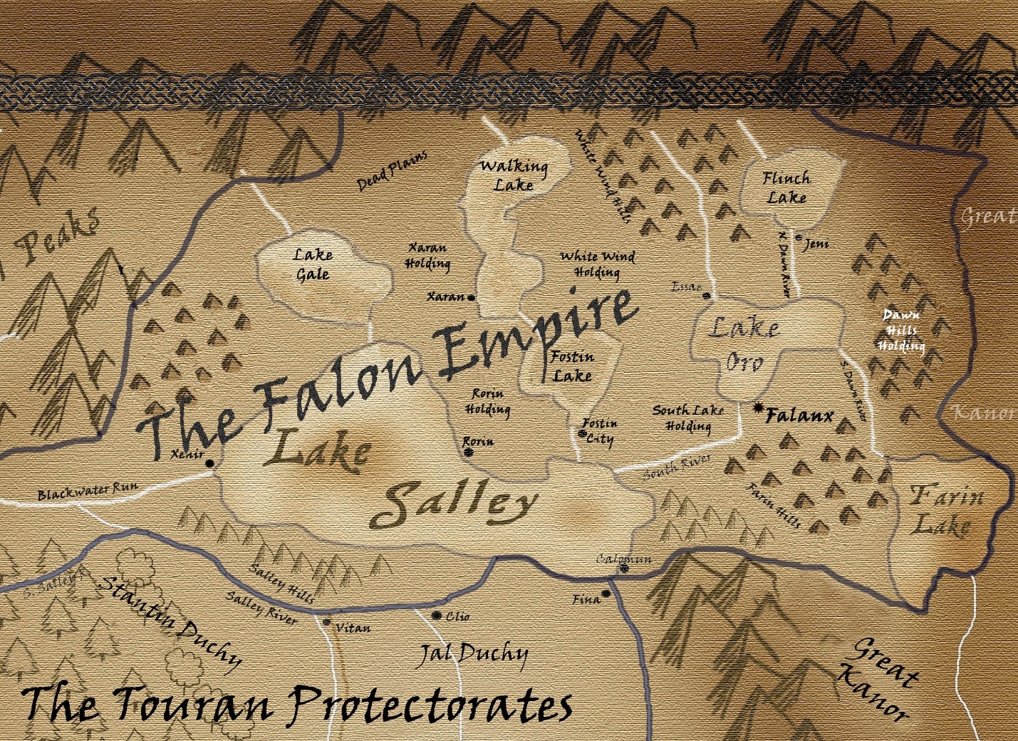 Map of Falonir | Notes from the Tome Writer